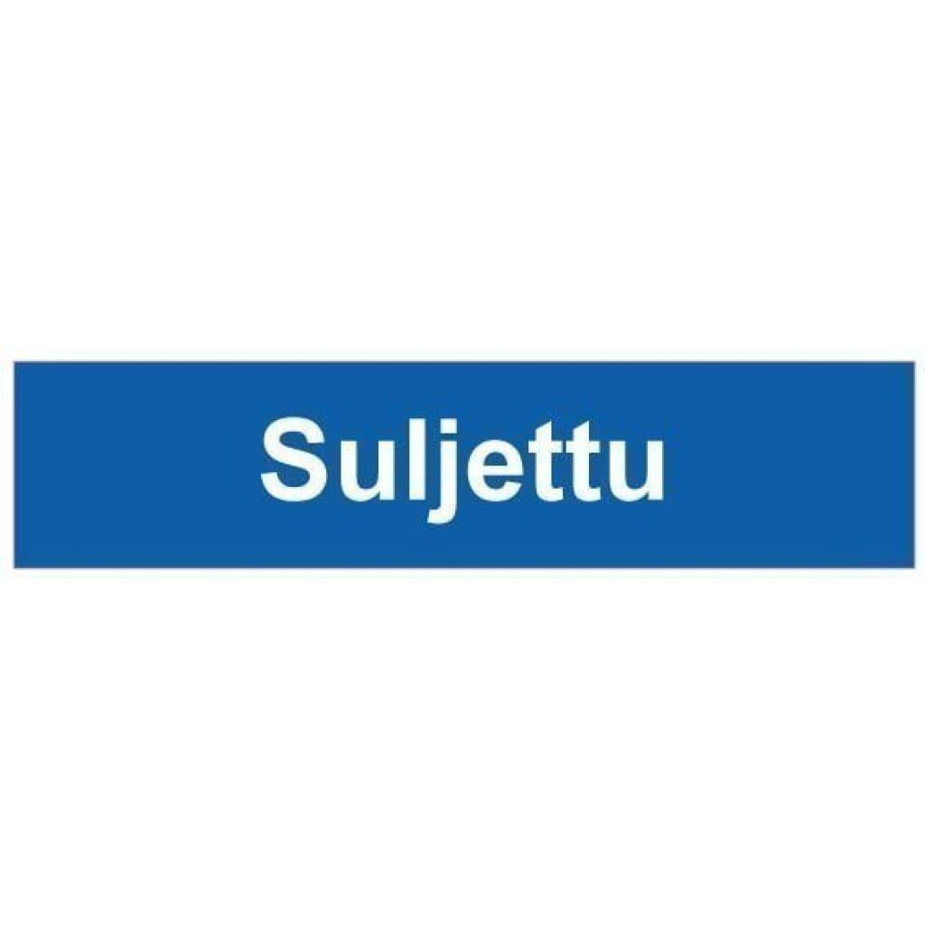 Suljettu | Turvamerkki.fi